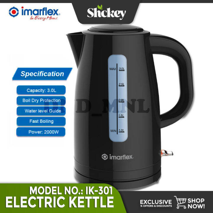 Shckey Imarflex IK-301 3Liters Capcity Electric Kettle | Lazada PH