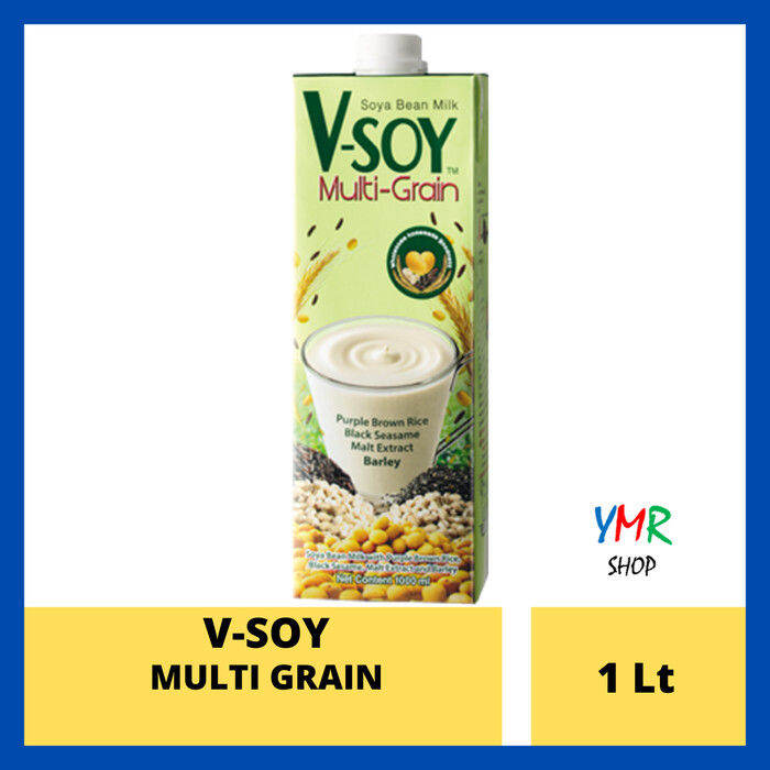 V-Soy Multigrain Susu Kedelai Soy Milk UHT 1Liter 1Lt | Lazada Indonesia
