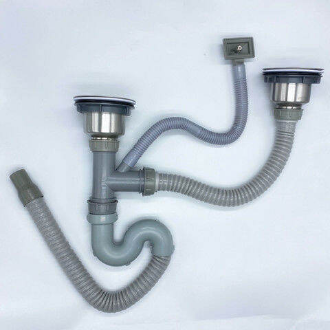 A complete set of kitchen plumbing accessories for vegetable washing ...