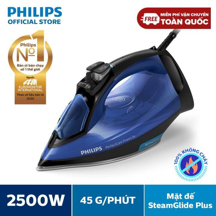 Bàn ủi hơi nước nằm Philips GC3920/20, Công Suất 2500W - Công nghệ ...