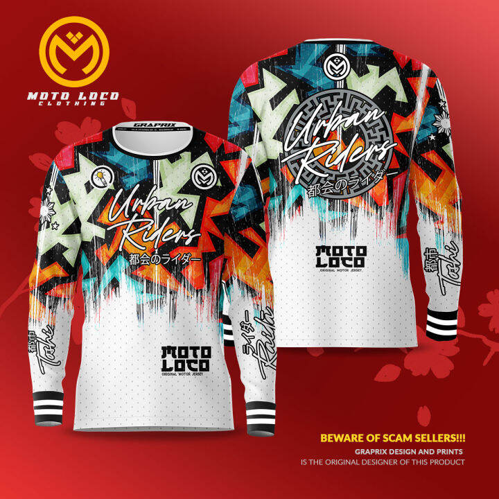 Moto Loco Urban Riders Long Sleeves Full Sublimation - Mens Clothing ...