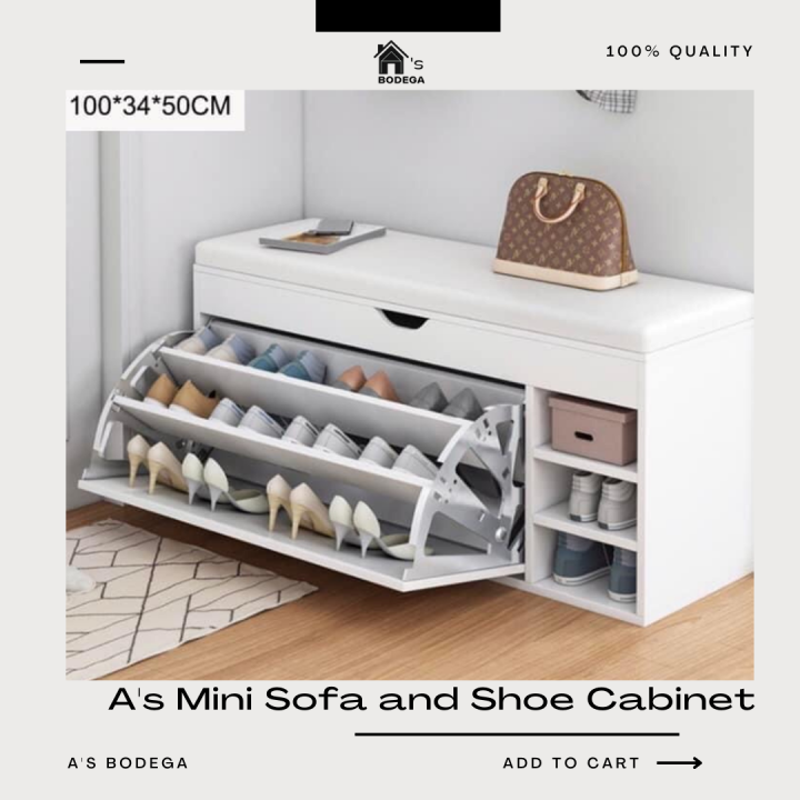 A's Affordable High Quality Space Saver Flip Shoe Cabinet with Sofa ...