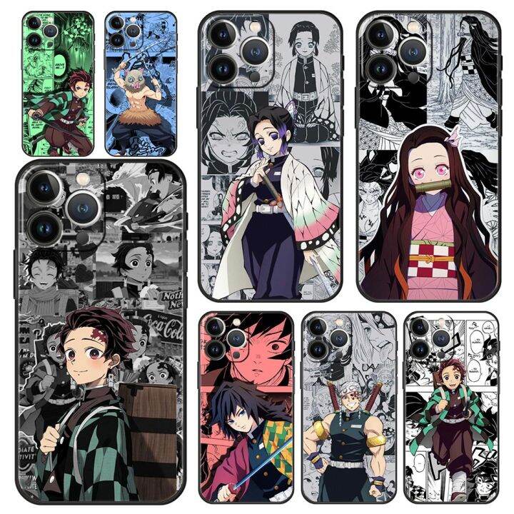Demon Slayer Kimetsu no Yaiba Anime Luxury Phone Case For iPhone 13 14 ...