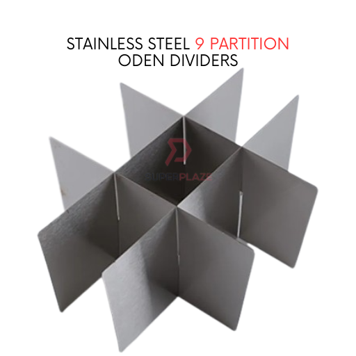 9 Grid Multipurpose Stainless Steel Oden Cooker Partition Kanto Divider ...