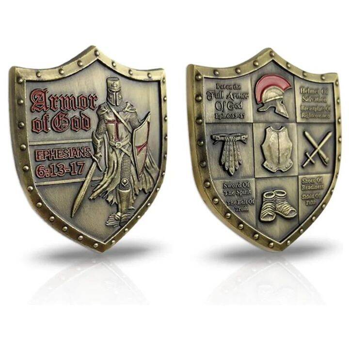 BirchRiver Armor of God Challenge Coin Shield of Faith Ephesians 613-17 ...
