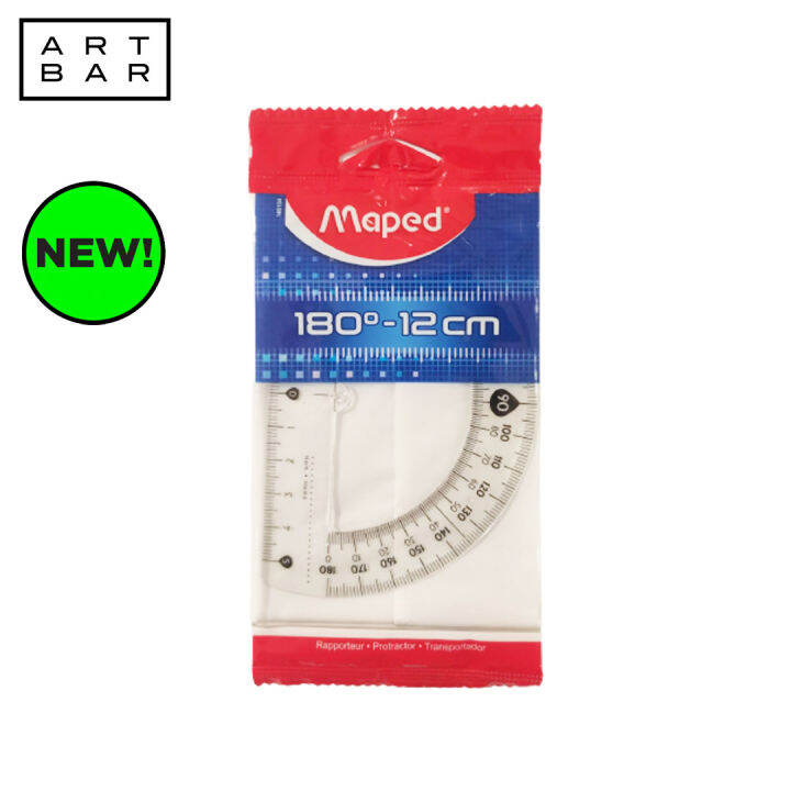 Maped Protractor Plastic 146134 12cm 180degree - Art Bar | Lazada PH