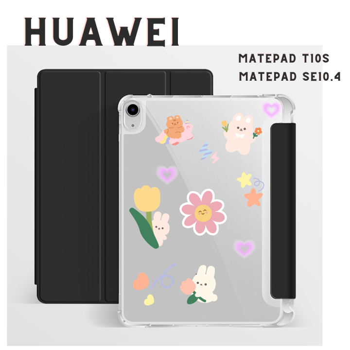 เคสเเท็บเล็ตหัวเว่ย ซิลิโคนใส Huawei MatepadT10S /Matepad SE10.4 แบบฝา ...