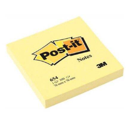 Post It / Sticky Notes 3M 654 Kuning 76 x 76mm | Lazada Indonesia