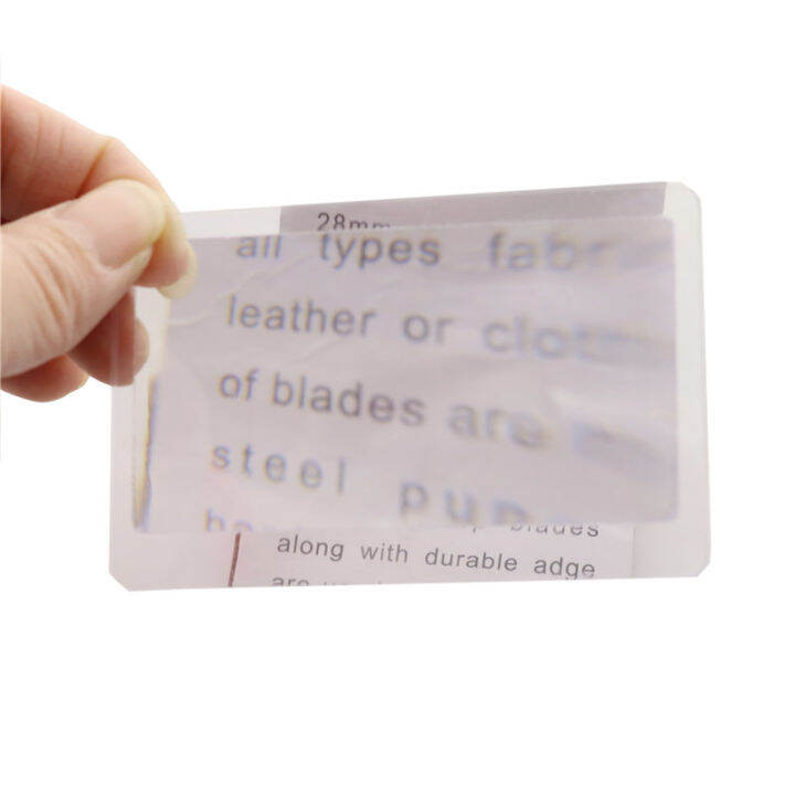 7 Pcs Card Size Ultra Thin Credit Card 3 X Magnifier Magnification ...