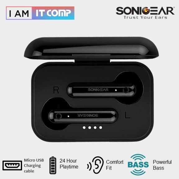 SonicGear Earpump TWS 3+ Bluetooth True Wireless Micro USB POD ...