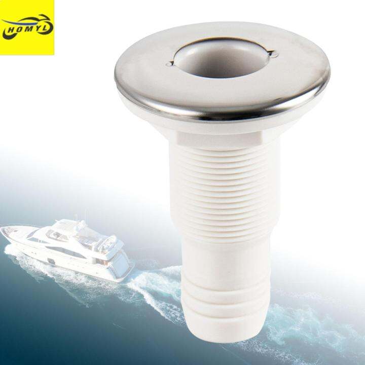 Homyl Marine oat Water Drain Scupper Connector, Hull Bilge Vent Fitting ...