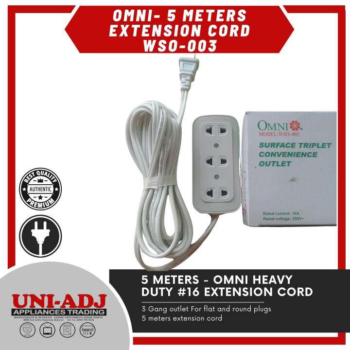 OMNI - 5 Meters Extension Cord WSO-003 | Lazada PH