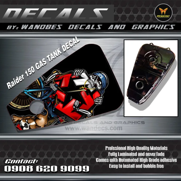 RAIDER 150 GAS TANK STICKER | Lazada PH