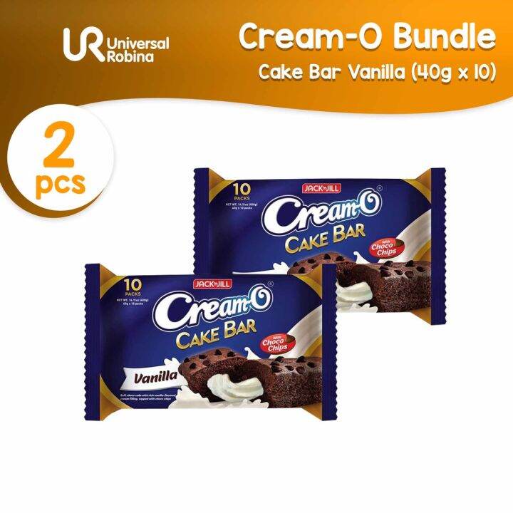 Cream-O Cake Bar Vanilla (40g x 10) - 2 packs | Lazada PH