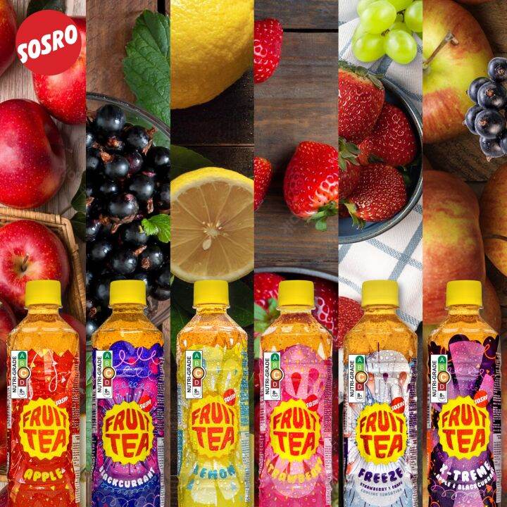 Sosro Fruit Tea Assorted Flavours (24 x 500ml) - Carton | Lazada Singapore