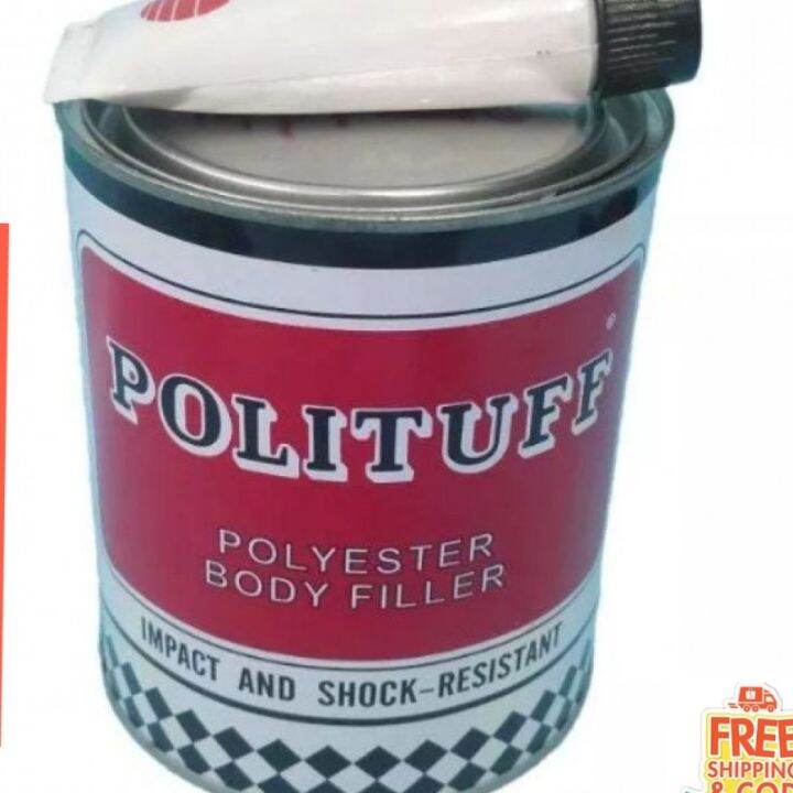 Hot Polituff with Hardener (1 liter) Polyester Body Filler Set | Lazada PH