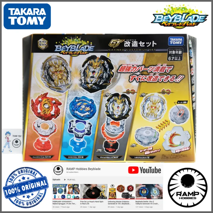 ORIGINAL Takara Tomy Beyblade Burst GT Gatinko Customize Set | Lazada PH