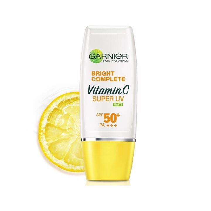 NEW Garnier Bright Complete UV Matte Vitamin C Brightening Sunscreen ...