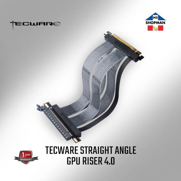 COD Tecware Straight Angle GPU Riser Cable PCIe 4.0 20cm 180degree ...