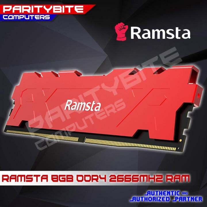 RAMSTA 8GB DDR4 2666mhz Memory for Desktop With Heatsink | Lazada PH