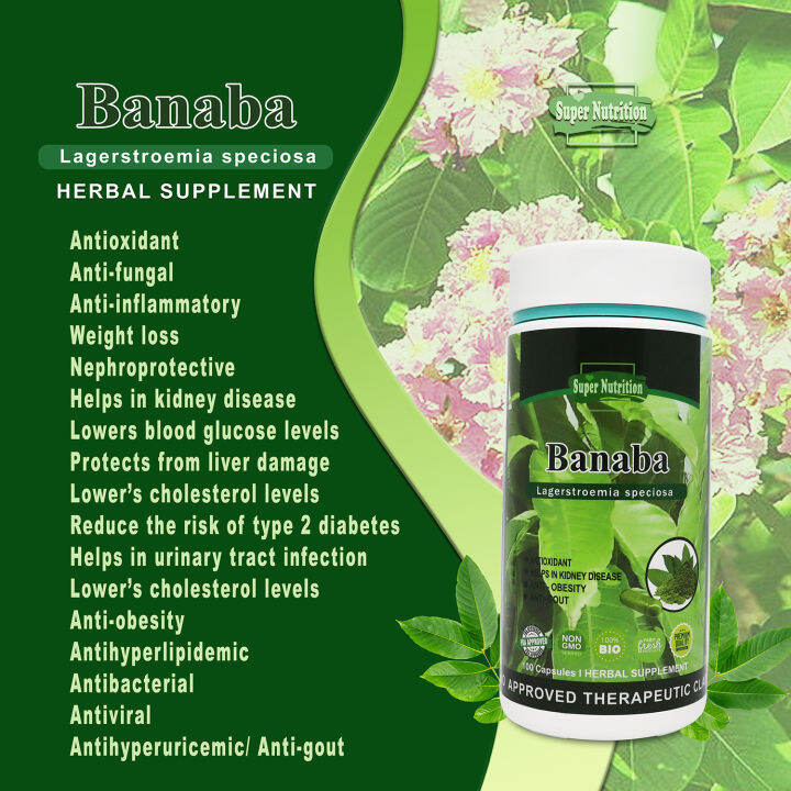 Natural Herb Banaba 100 Capsules (new packaging) | Lazada PH