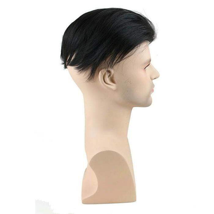 Wig Rambut Palsu Asli Sebagian Hair Toupee Penutup Kepala Botak Human ...
