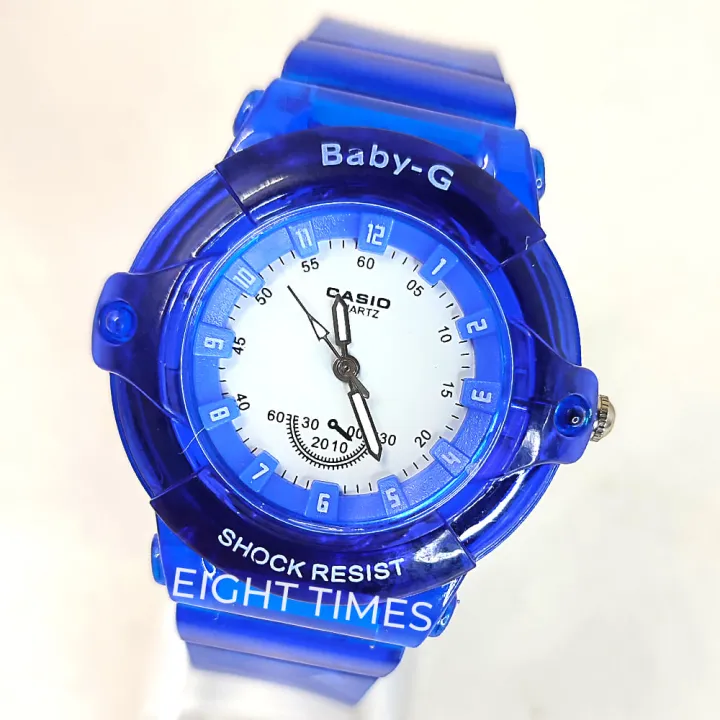 Casio BabyG Blue Transparent White Dial Watch For Kids and Teens ...