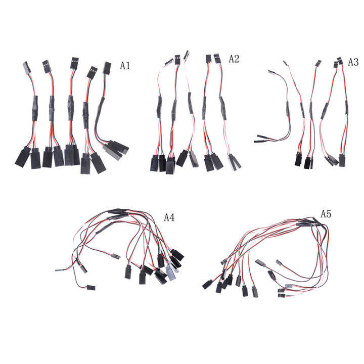 5x Servo Extension Cord Lead Y Wire Receiver Cable For RC Airplane Car ...