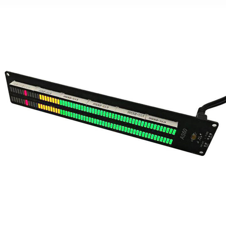 AS60 LED Music Spectrum Indicator Dual channel 60 Professional level ...