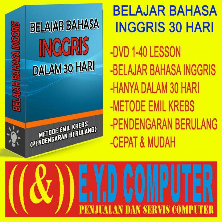 DVD AUDIO BELAJAR BAHASA INGGRIS MUDAH DAN CEPAT DALAM 30 HARI DENGAN METODE EMIL KREBS ...