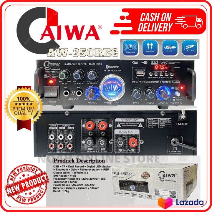 JUAL Amplifier Profesional Stereo Bluetooth Bisa Rekam Suara | Audio ...