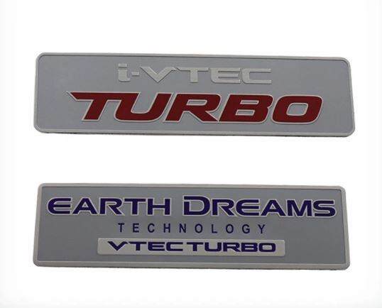 ราคาาต่อ 1 ชิ้น เพจโลโก้ เทอร์โบ ไอวีเทค ฮอนด้า งานอลูมิเนียม I-VTEC ...