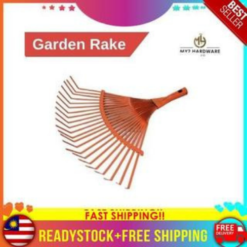 HEAVY DUTY METAL/Plastic GRASS/Garden RAKE CRAWLER GARDENING 22 TEETH ...