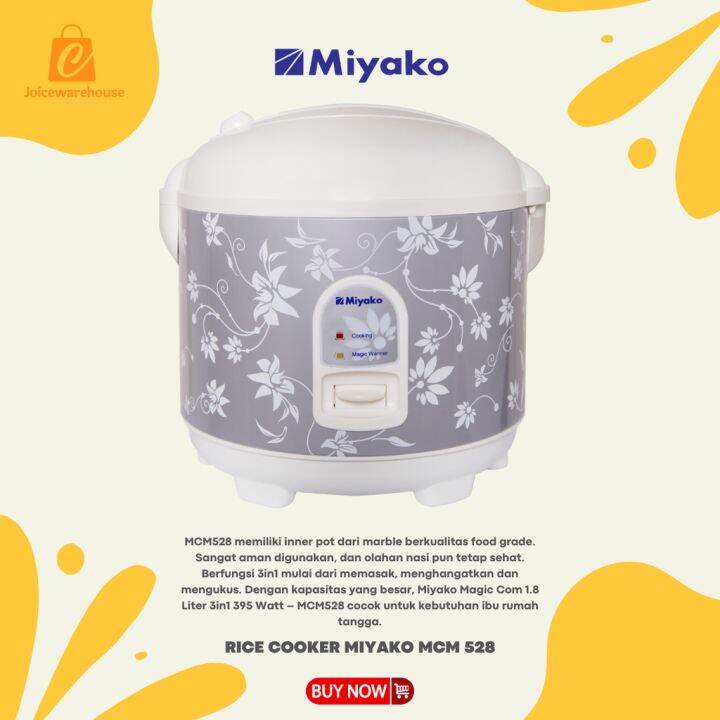 MAGIC COM / magicom / RICE COOKER MIYAKO MCM 528 / MCM 509 | Lazada ...