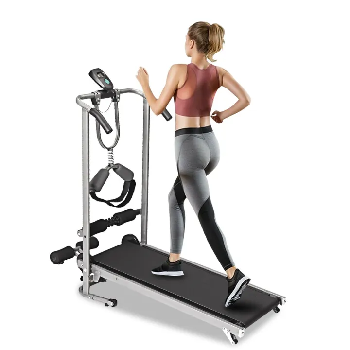 Mechanical Treadmill Machine with Incline - Folding Adjustable Running ...