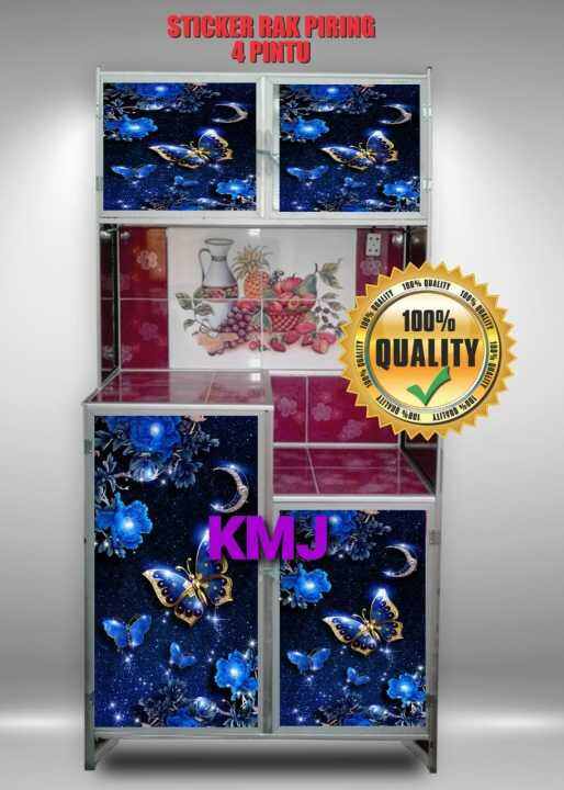 Sticker rak piring 4 Pintu | Lazada Indonesia