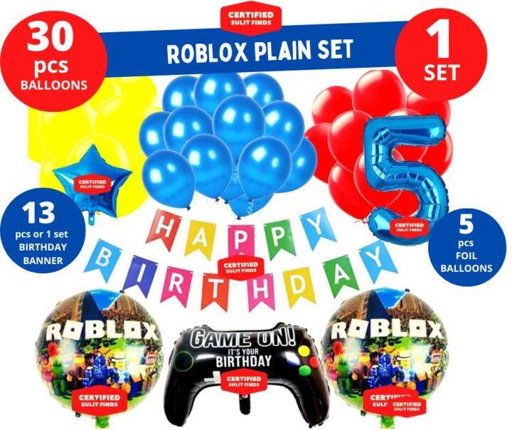 Roblox Theme Party Needs Set Roblox Decoration Set for Boys Roblox ...