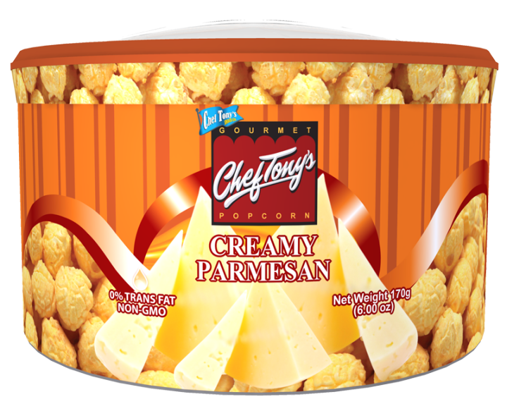 Chef Tony Gourmet Popcorn Creamy Parmesan 170g (Small Tub) | Lazada PH