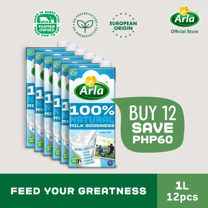 Arla Low Fat Milk Buy 12, Save P60 | Lazada PH