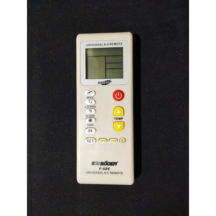 UNIVERSAL REMOTE CONTROLLER AIR-CONDITIONER【F-112E】Multi / Universal ...
