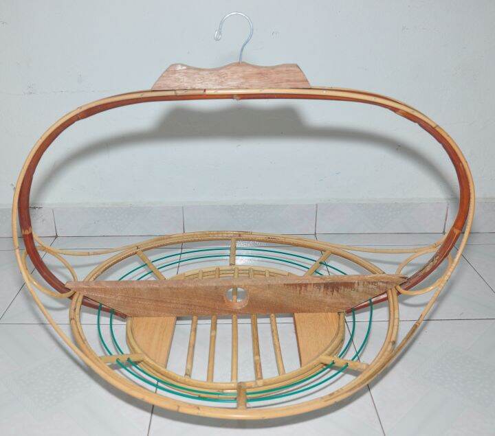 [MY goods store](3 ROTAN DAWAI BESI HIJAU KEPALA KAYU) sangkar layang ...