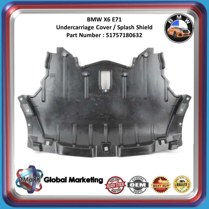 51757180632 BMW X6 E71 Engine Encapsulation Front / Splash Shield ...