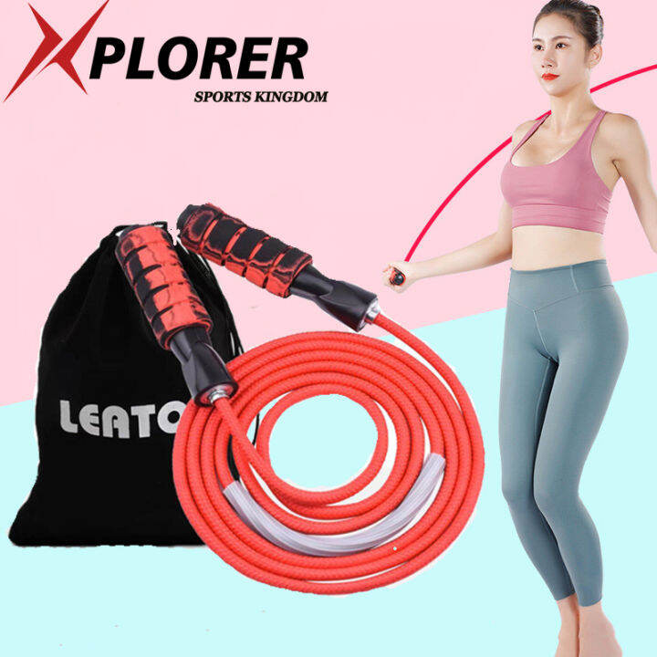 Professional Cotton Jump Rope Gym High Speed Skip Rope Adjustable ...
