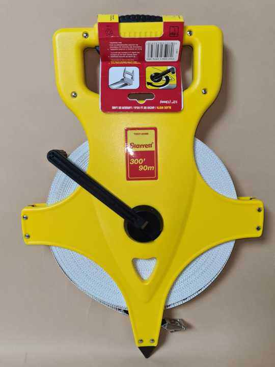 Starrett Fiberglass Long Tape Measuring Tape Long Line Reel Tape ...