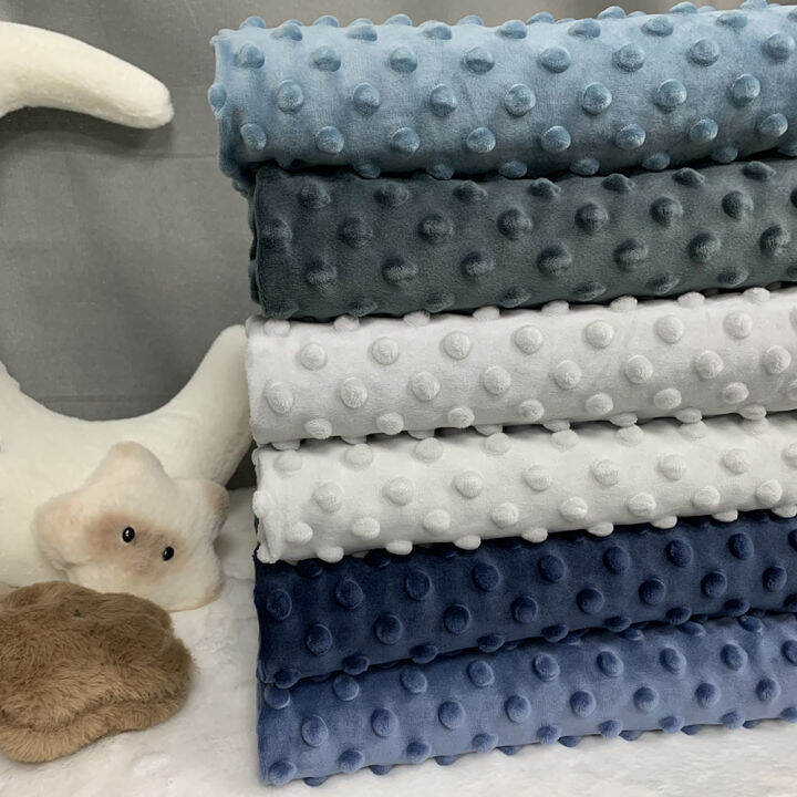 ZYFMPTEX150x100cm Ultra Soft Mink Dot Fabric Sewing Baby Blanket Toy ...