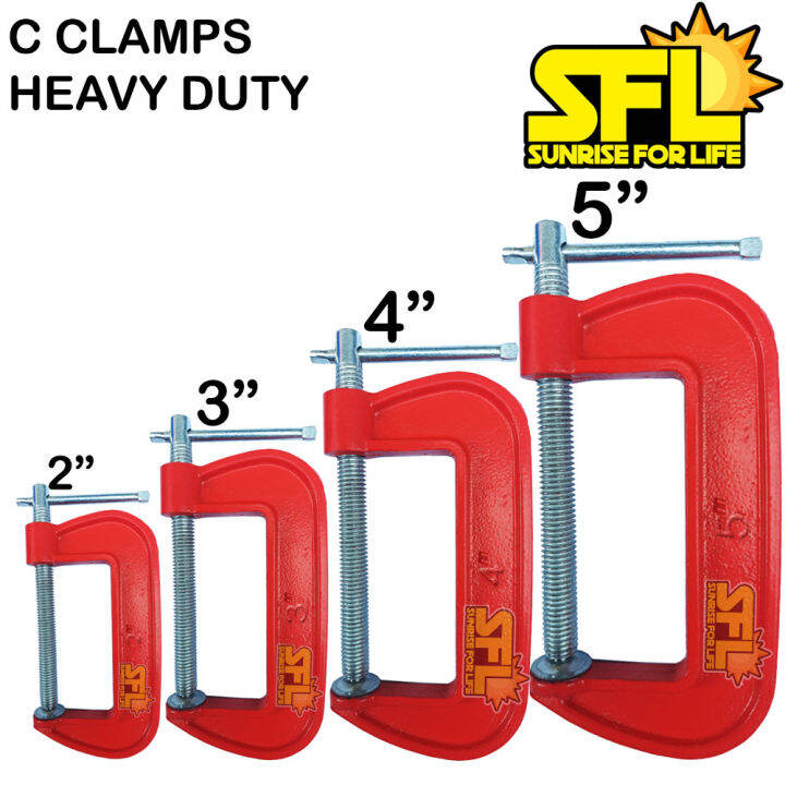 C Clamp Heavy Duty for Wood or Metal I SFL | Lazada PH