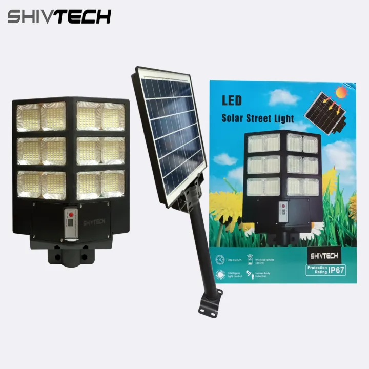 Shivtech Double Head LED Solar Street Light 100W IP67 | Lazada PH
