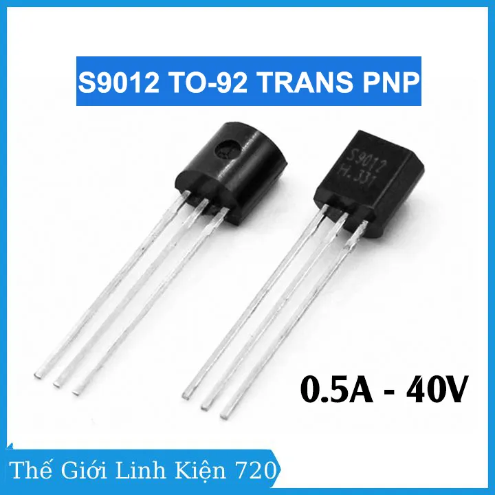 Transistor S9012 TO-92 TRANS PNP điện áp 40V 0.5A | Lazada.vn