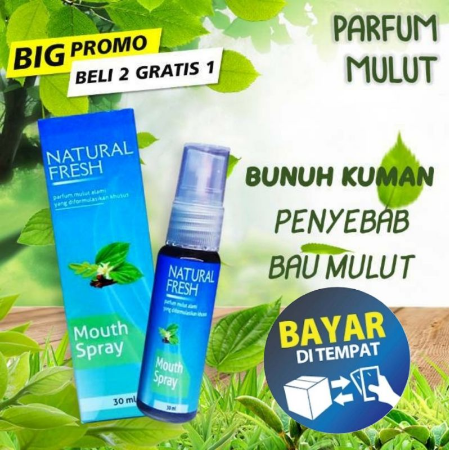 Natural Fresh / Mouth Spray / Pengharum Penyegar Menghilangkan Bau ...