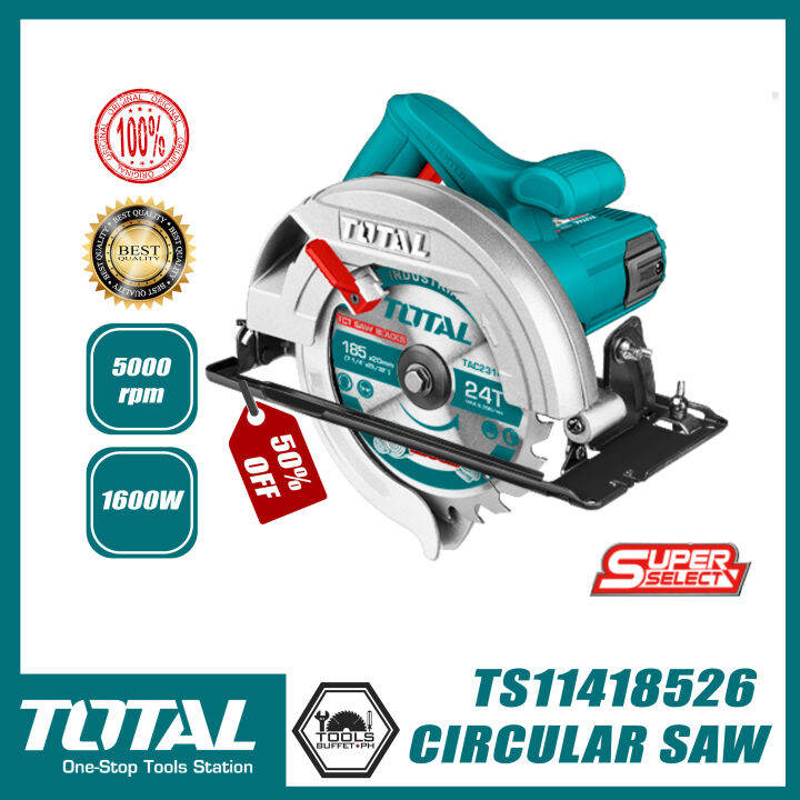 TOTAL TS11418526 CIRCULAR SAW 1400W (ss) | Lazada PH